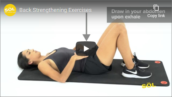 Treating lower back pain with physical therapy exercises